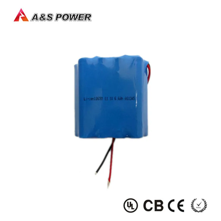 Rechargeable Lithium Batterie 11.1v 6600mah 18650 Li-ion Battery ...