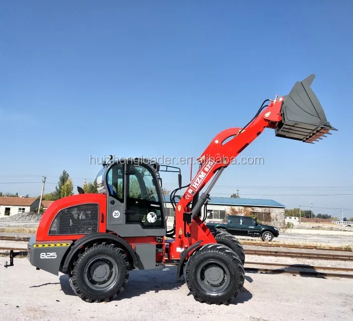 Hydrostatic 810t Hzm Huizhong Qingzhou Telescopic Mini Wheel Loader ...