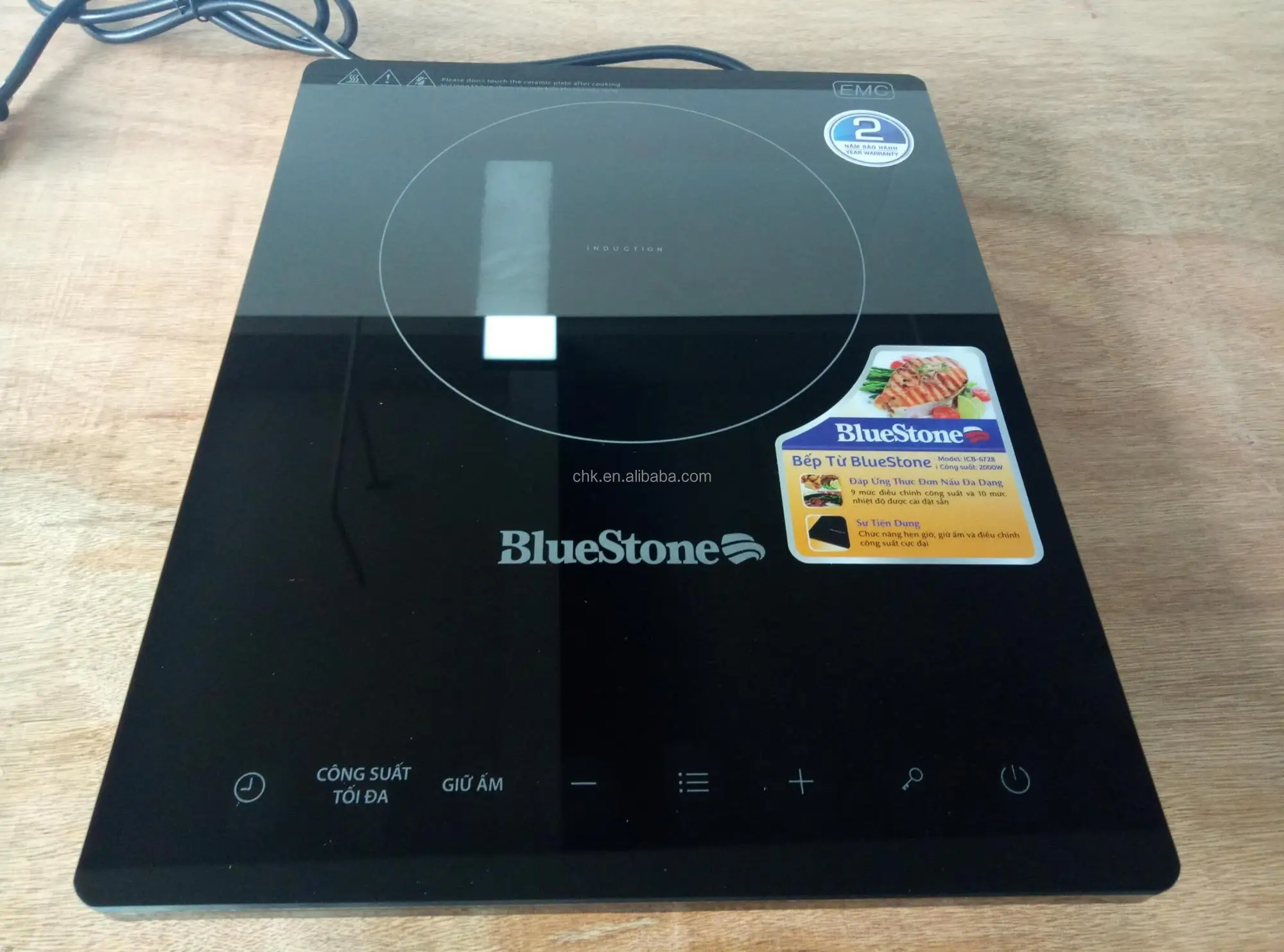 CHK-C2112-EU Slim 220V Induction Cooker - 100W to 2000W Power