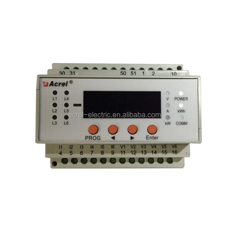 Din Rail Mounted Multi-channel Dc Energy Meters For Energy Consumption ...