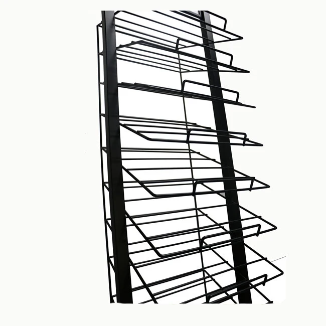 Floor Standing Retail Store Metal Stand Carpet Sample Display Rack ...