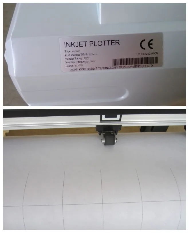 King Rabbit HVJ-1900 Auto CAD Inkjet Garment Pattern Plotter