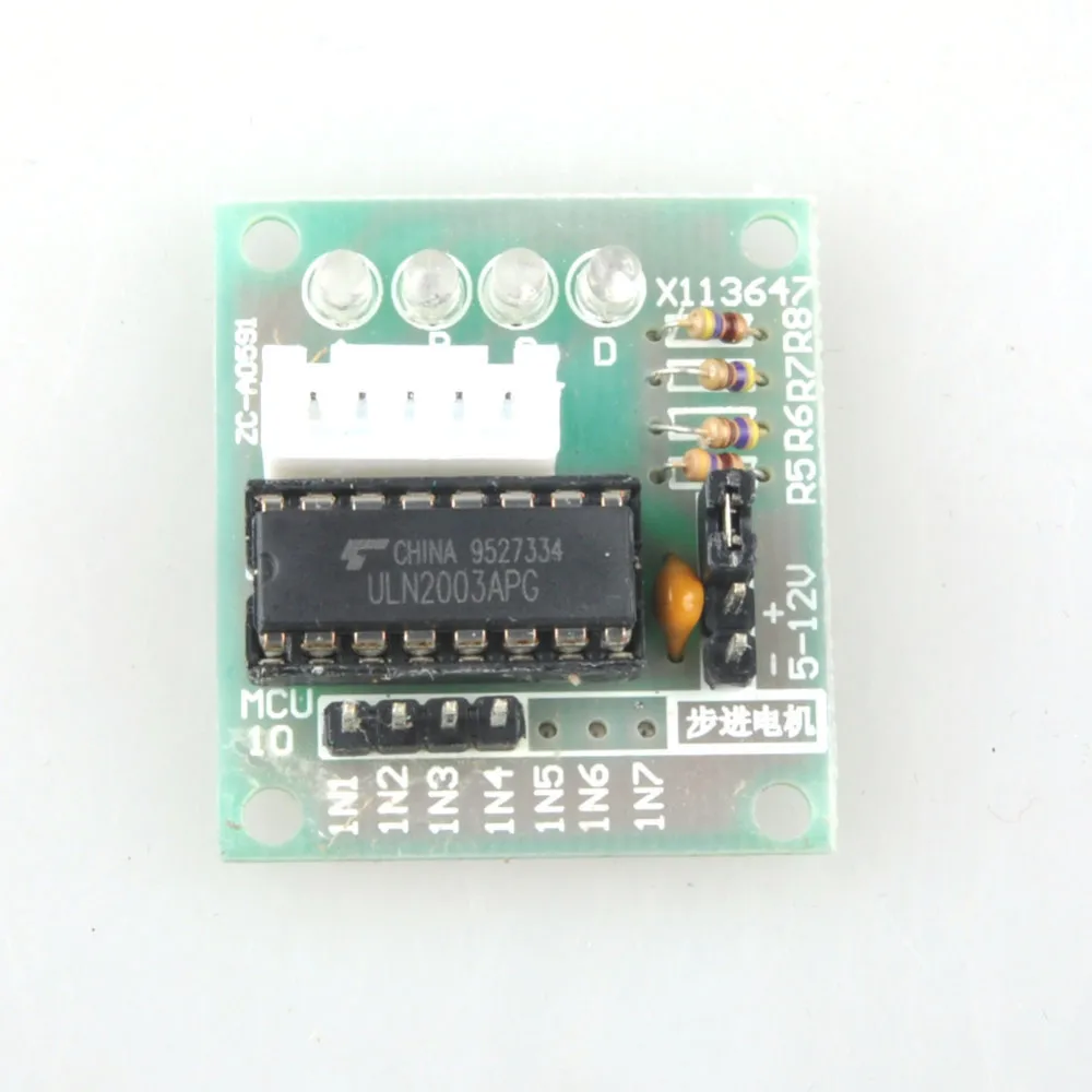 5 Wires 4 Phases Uln2003 Stepper Motor Driver Board Module With Led ...