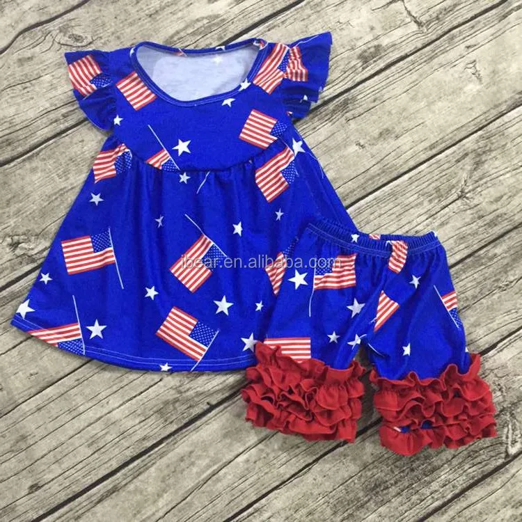 Toddler Girls July 4th Patriotic Clothing Set 4th Of July Boutique ...