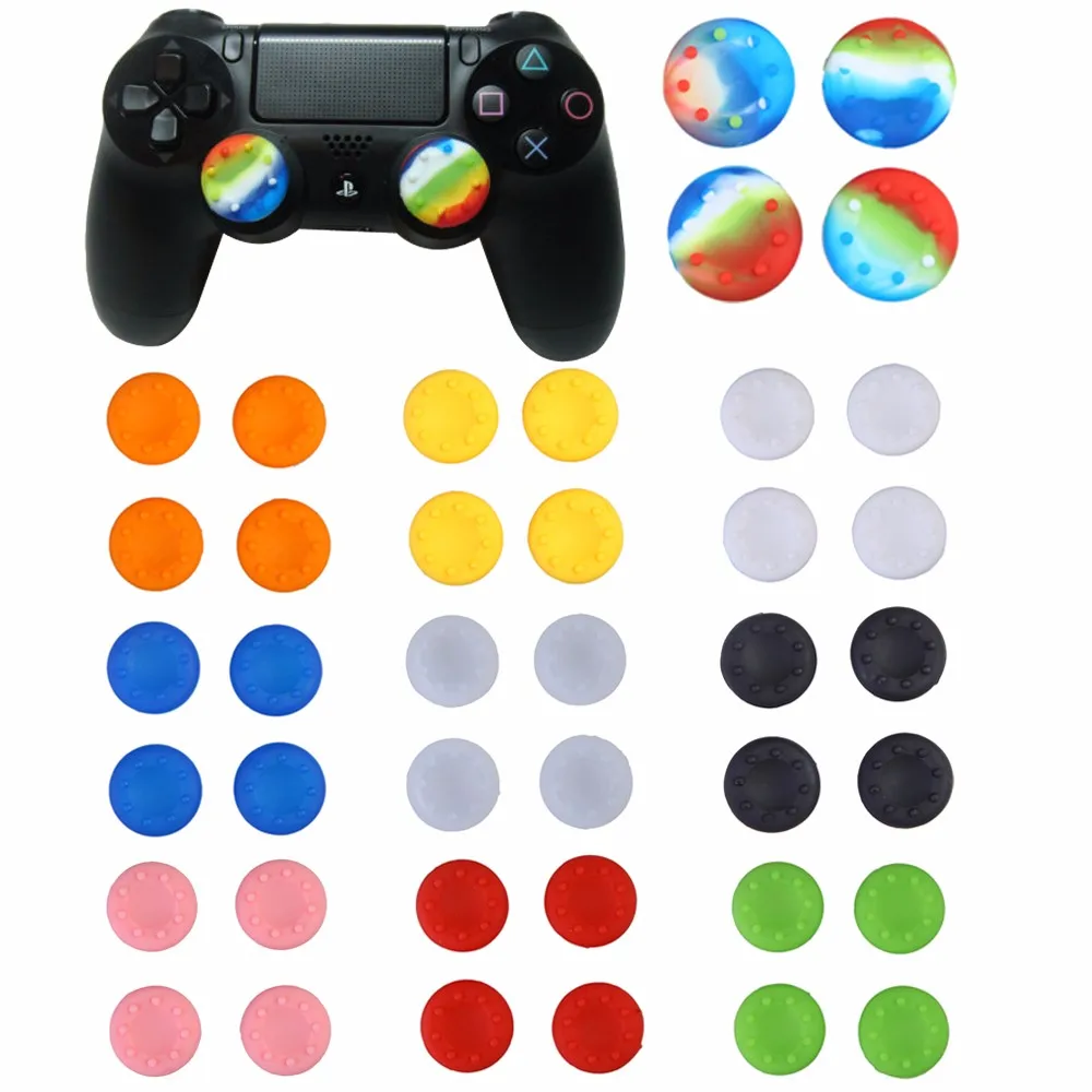 Silicone Analog Controller Thumb Stick Grips Cap Cover For Sony Play ...