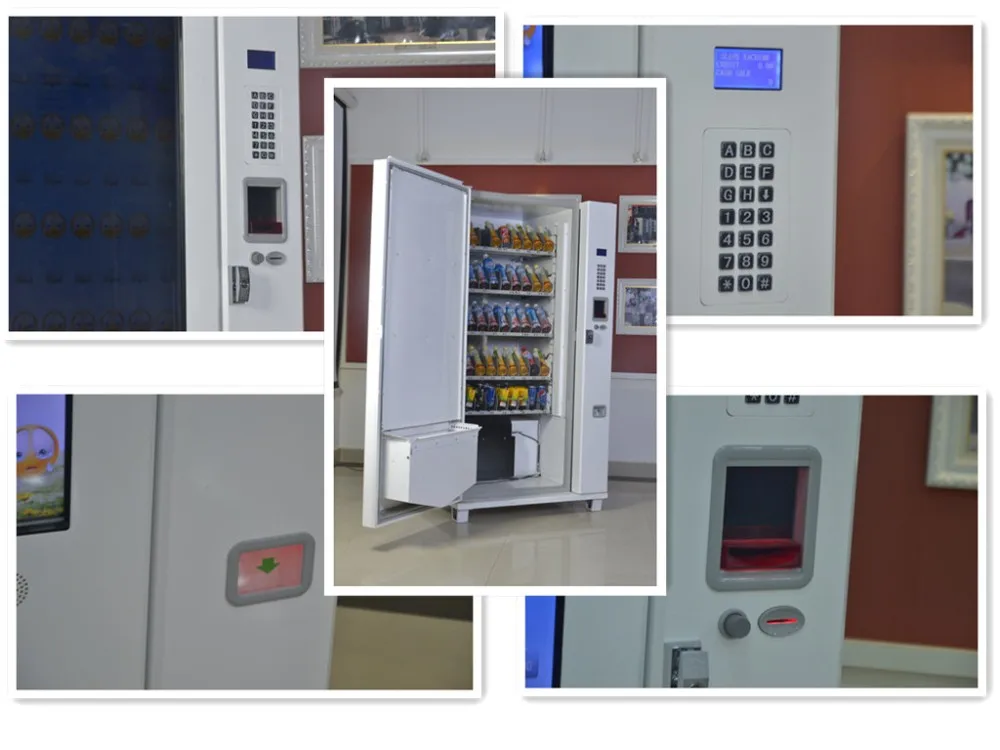 Explosion Proof Glass 50 Inch Touch Screen Lcd Bottled Drink Vending ...