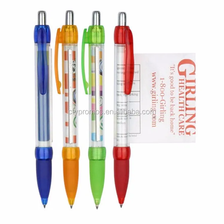 Promotional Pull Out Advertising Banner Pen With Custom Logo - Buy ...