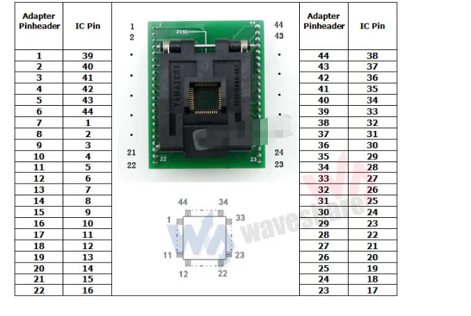 Ic Test Socket Programmer Adapter,Qfp44 To Dip44,Pic Adapter - Buy Qfp ...