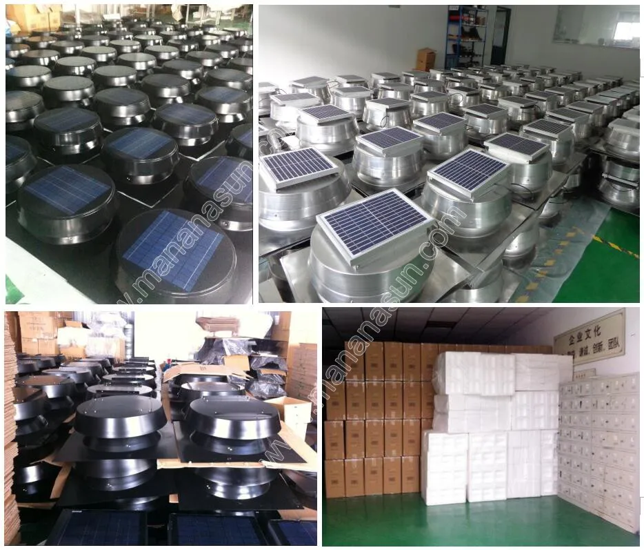 Industrial Solar Extractor Fan Ventilation Fan 60w,3325cfm - Buy ...