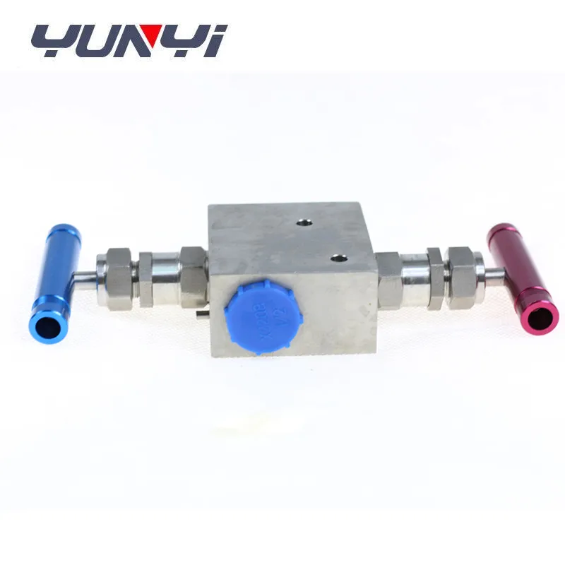 Manopla Industrial - 2 Two Way Valve Manifold in Stainless Steel