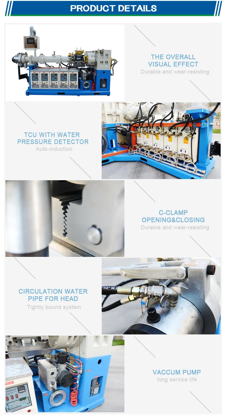 Rubber Extruder Co- Extruded Rubber Extrusion Line,Single Screw Rubber ...
