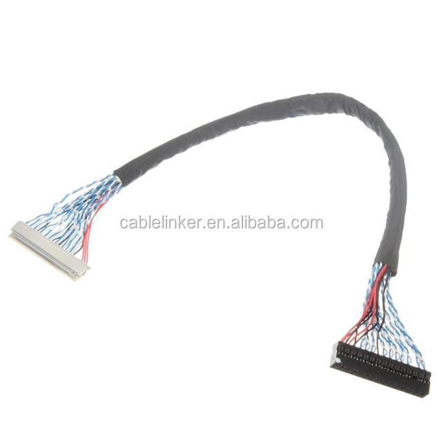 20 Pin 30 Pin 40pin Lvds Cable For Lcd Panel - Buy Lvds Cable For Lcd ...