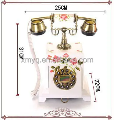 Antique Style Vintage Phone Funny Design Decorative Corded Telephone ...
