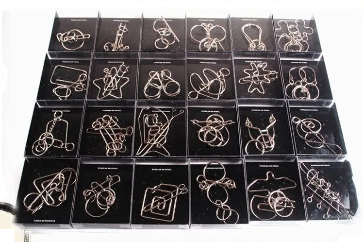 Intelligence Chinese Metal Wire Mind Puzzles Toy - Rongqiang