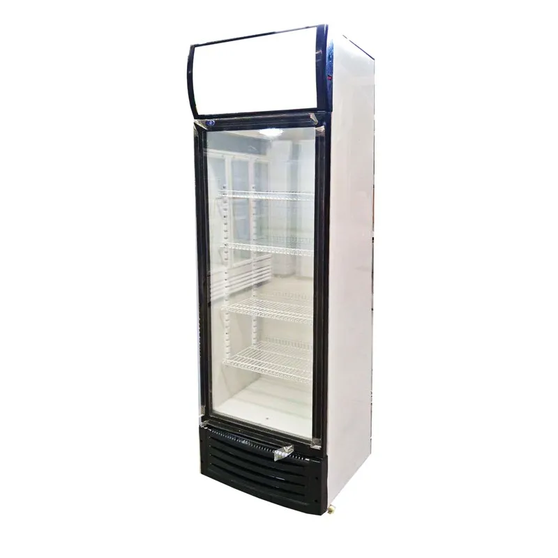 400L Vertical Glass Showcase Display Refrigerator - Single-temperature