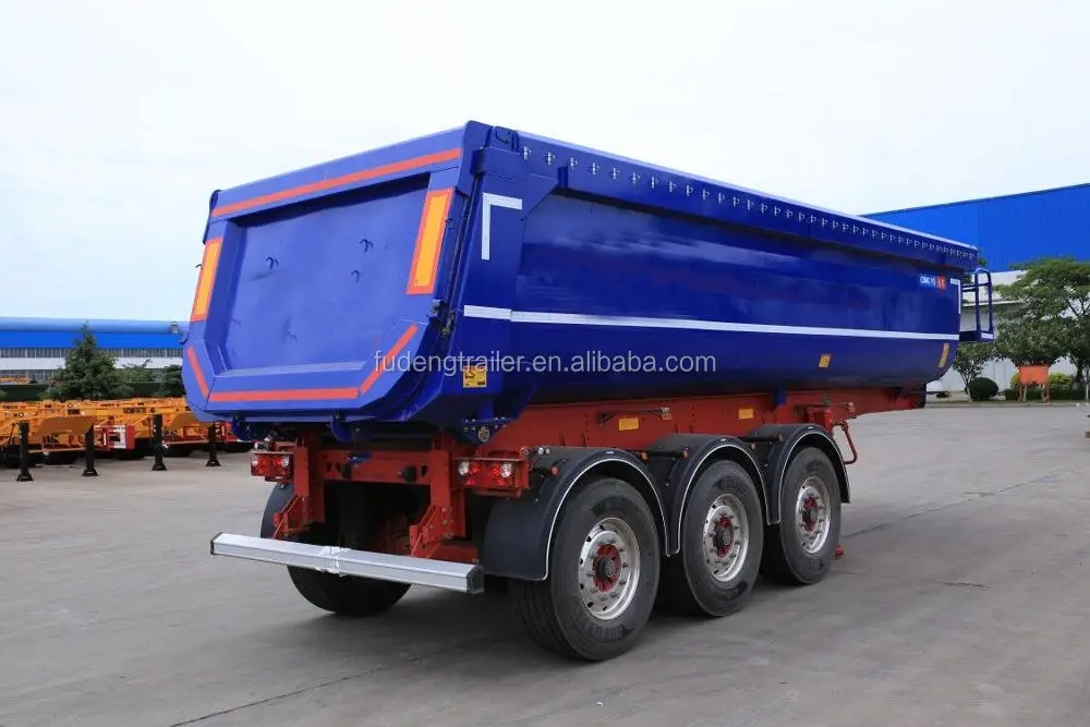 Rear Tipper U Haul Car Trailers - Dump Tipping Semi Trucks