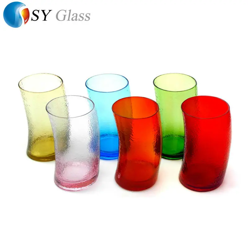 Bpa Free Colorful Slated Odd-shaped Drinking Glass Tumbler - Buy Bpa ...