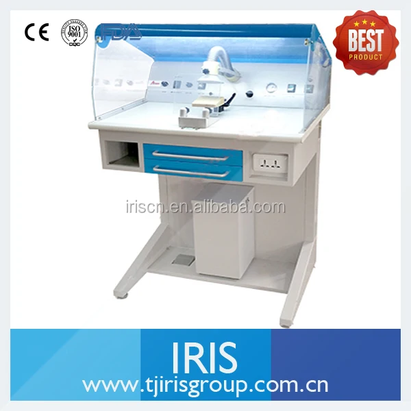 Mini Dental Lab Workstation Table with Dust Suction System