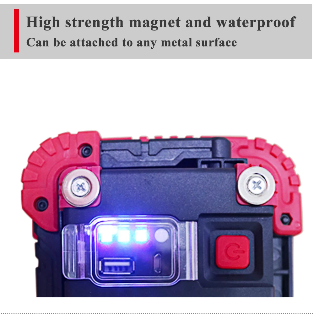 Super Bright 10 W 1050 Lumen Portable Work Zone Rechargeable Cob Led ...