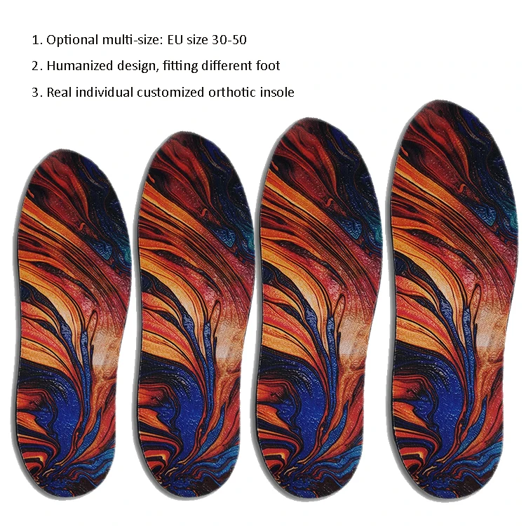 Heat Moldable Orthotic Insoles Full-length Custom Arch Support Insole ...