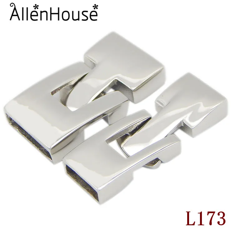 2018 New Design 10x3mm/14x4mm Stainless Steel Leather Buckle Closure ...