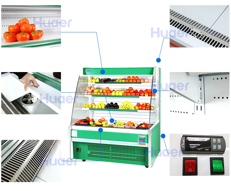 Multideck Open Display Fruit Vegetable Chiller Price