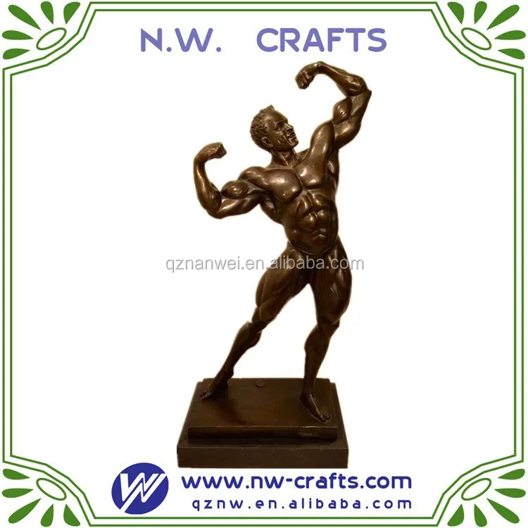 Trophy Fitness Model Bodybuilding Statue - Buy Bodybuilding Statue ...