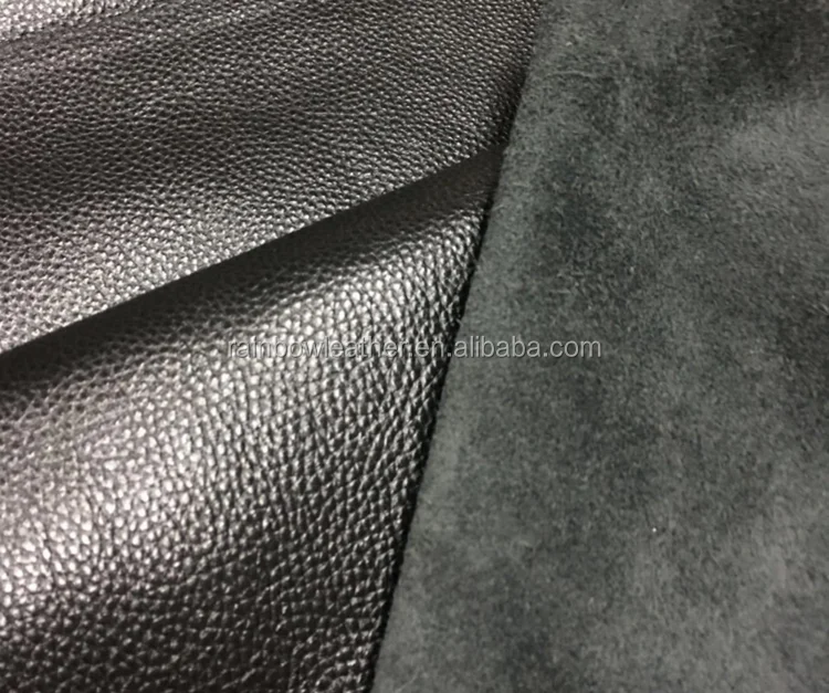 Thick Corrected Leather with Natural Emboss Hide Grain Cow Skin Leather ...
