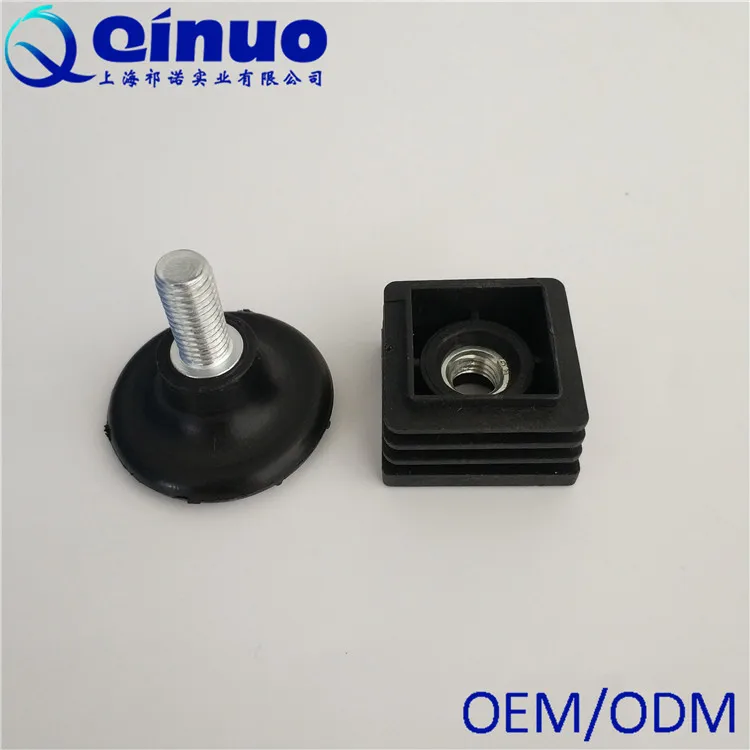 M6 Thread Machine Mount Adjustable Leveling Feet Square Tube Insert ...
