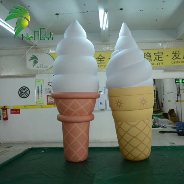 Giant Inflatable Ice Cream Cone Model For Summer Advertising - Buy ...