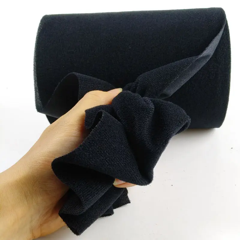 Ordinary Sew On Hook And Loop Black 8" 200mm Thick Knit Fabric Loop ...