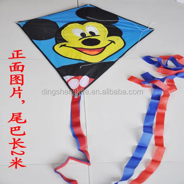 Cartoon Animal Shape Mickey Mouse Diamond Kite - Buy Diamond Kite ...