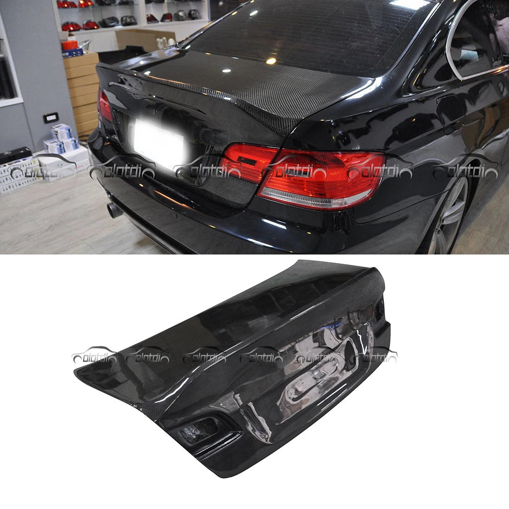 E92 E Style Trunk Hood Carbon Fiber Car Accessories OLOTDI