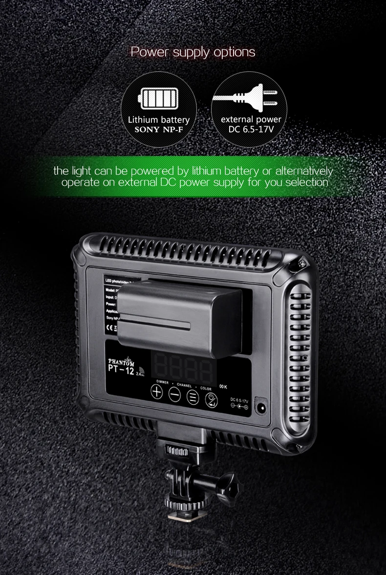 Tolifo Slim Led Display Professional Dslr Led Light Panel For Video ...