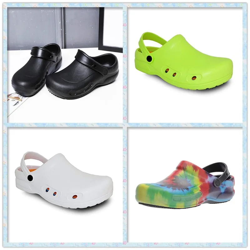 Eva Injection Clogs Professional Anti Slip Comfortable Oil Resistant ...