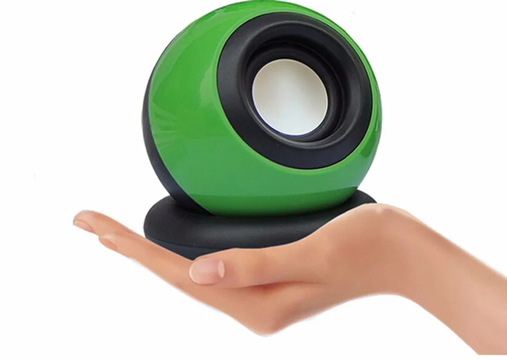 Green Wired Round Computer Speaker - Buy Round Computer Speaker,Wired ...