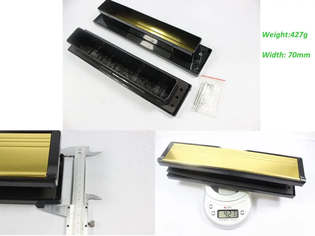 10" 12'' Aluminium Pvc Letterbox Letter Plate Mail Box For Door - Buy ...