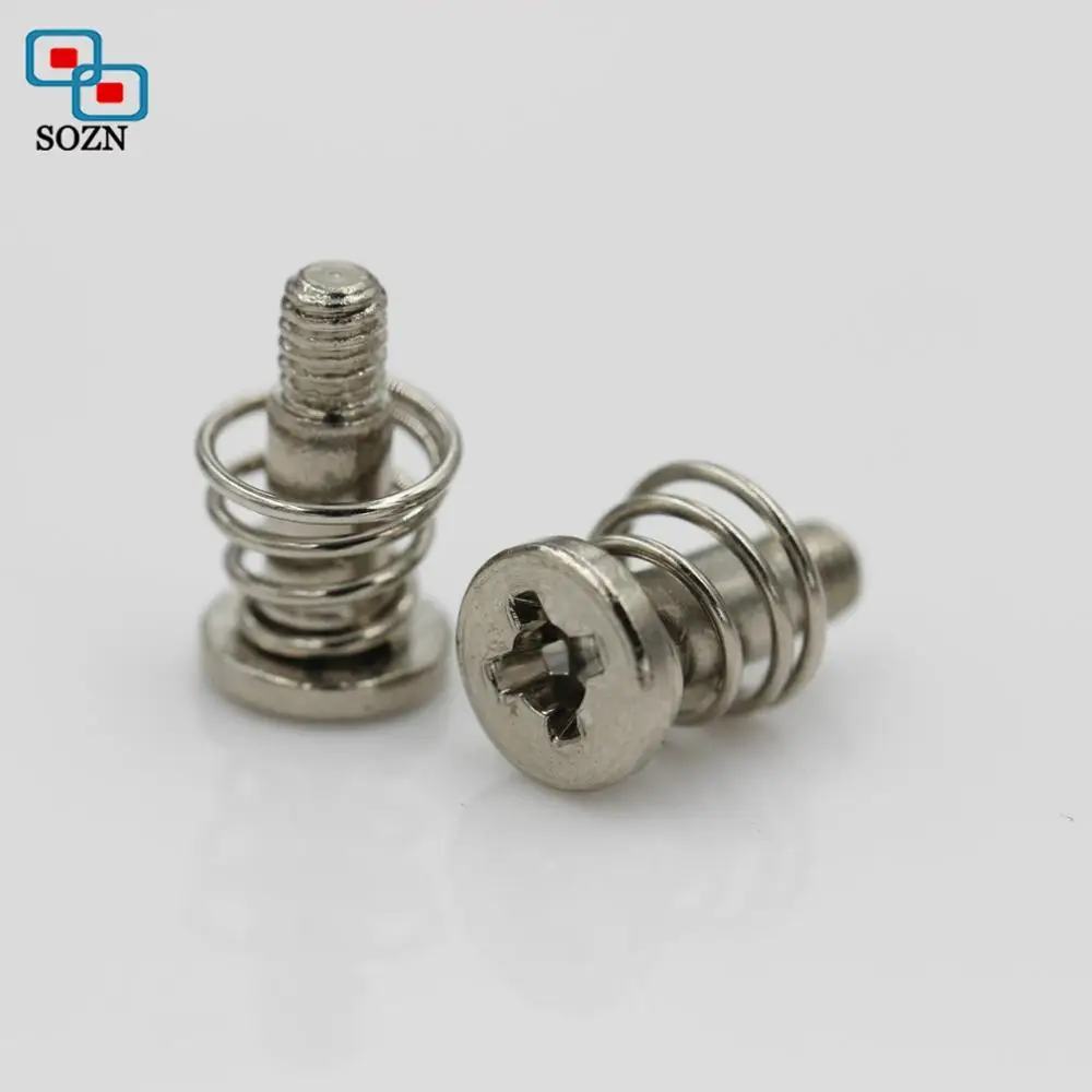 High Precision Cnc Milling Spring Loaded Stainless Steel Spring Screw ...