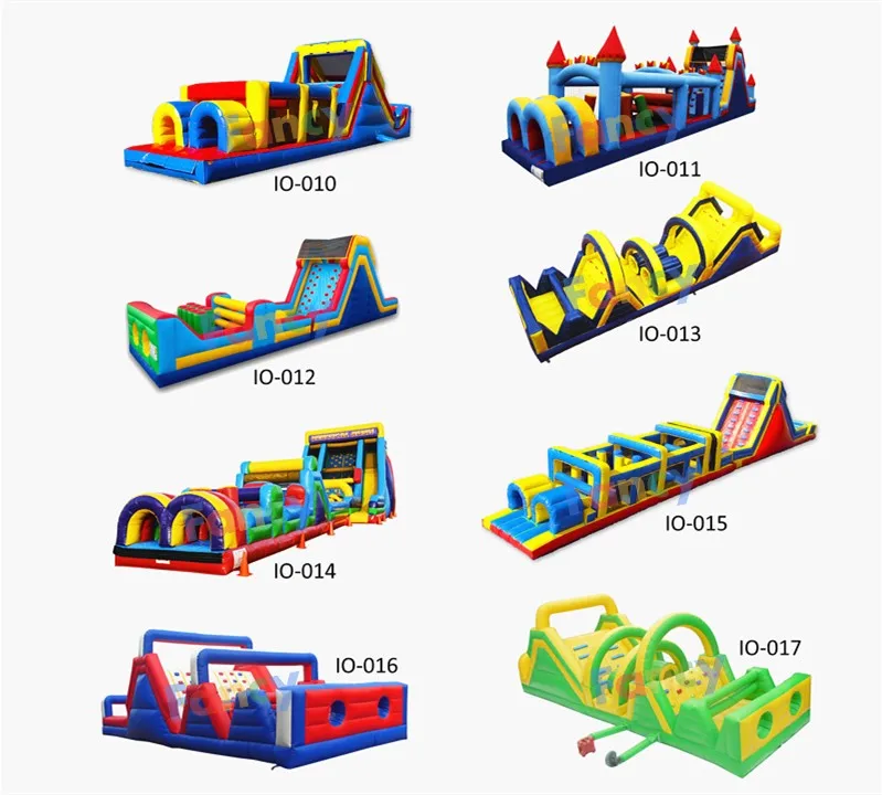En14960 Playground Inflatable Obstacle Course For Kids/infatable Bounce ...