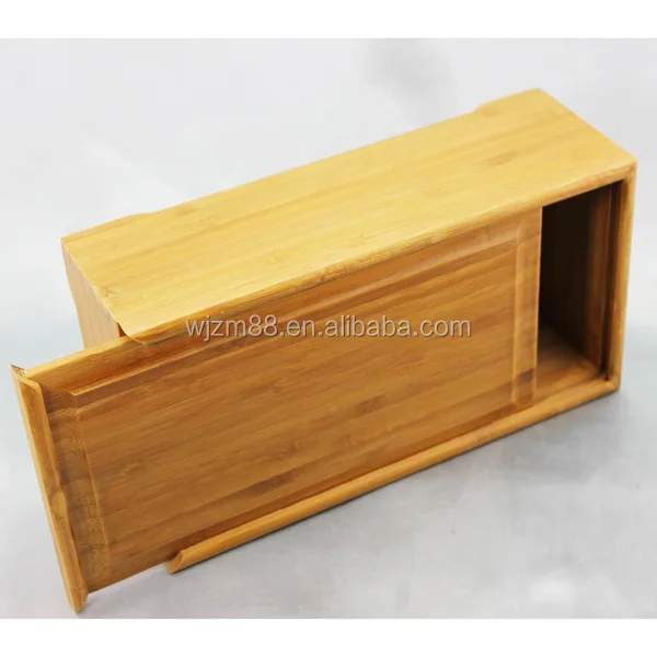 Wholesale Bamboo Box With Pull Cover,Bamboo Storage Box With Removable ...