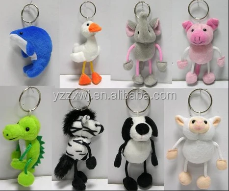 4.5" Black Bear Plush Stuffed Animal Clip On Keychain/ Little Bear The ...