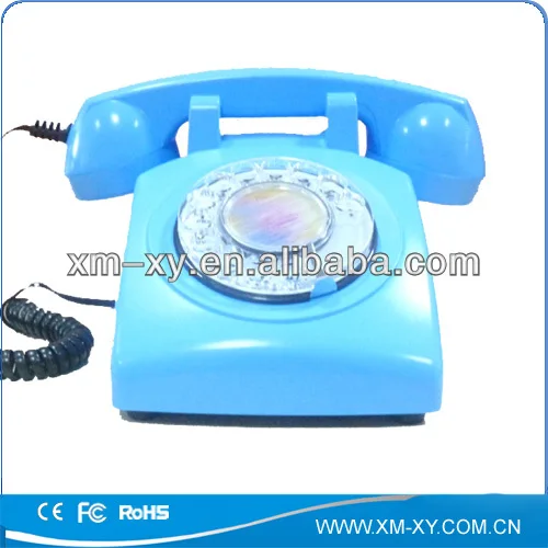 Yellow Cute Classical Landline Corded Telephone With Imcoming Call ...