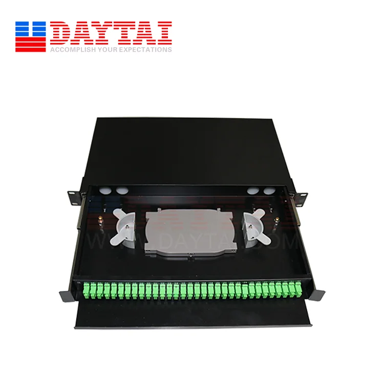 1U Tiroir Type Fiber ODF 32 Ports Répartiteur Optique SC APC Adaptateur ...