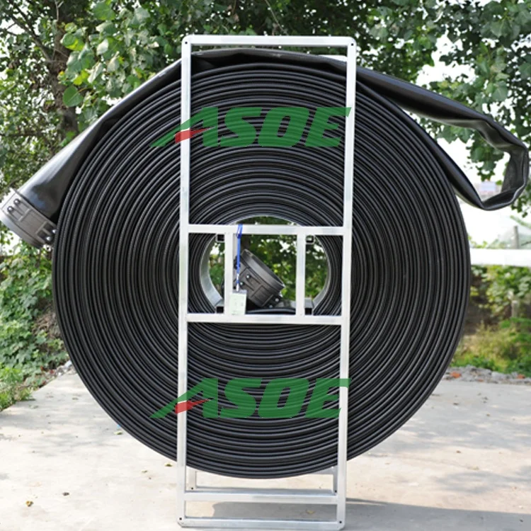 High Pressure Slurry Spread Pu 6 Inch Heavy Duty Layflat Hose Frac ...