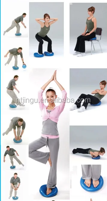 Ronde Wobble Balance Board Stabiliteit Disc Yoga Enkel Knie Rehab ...