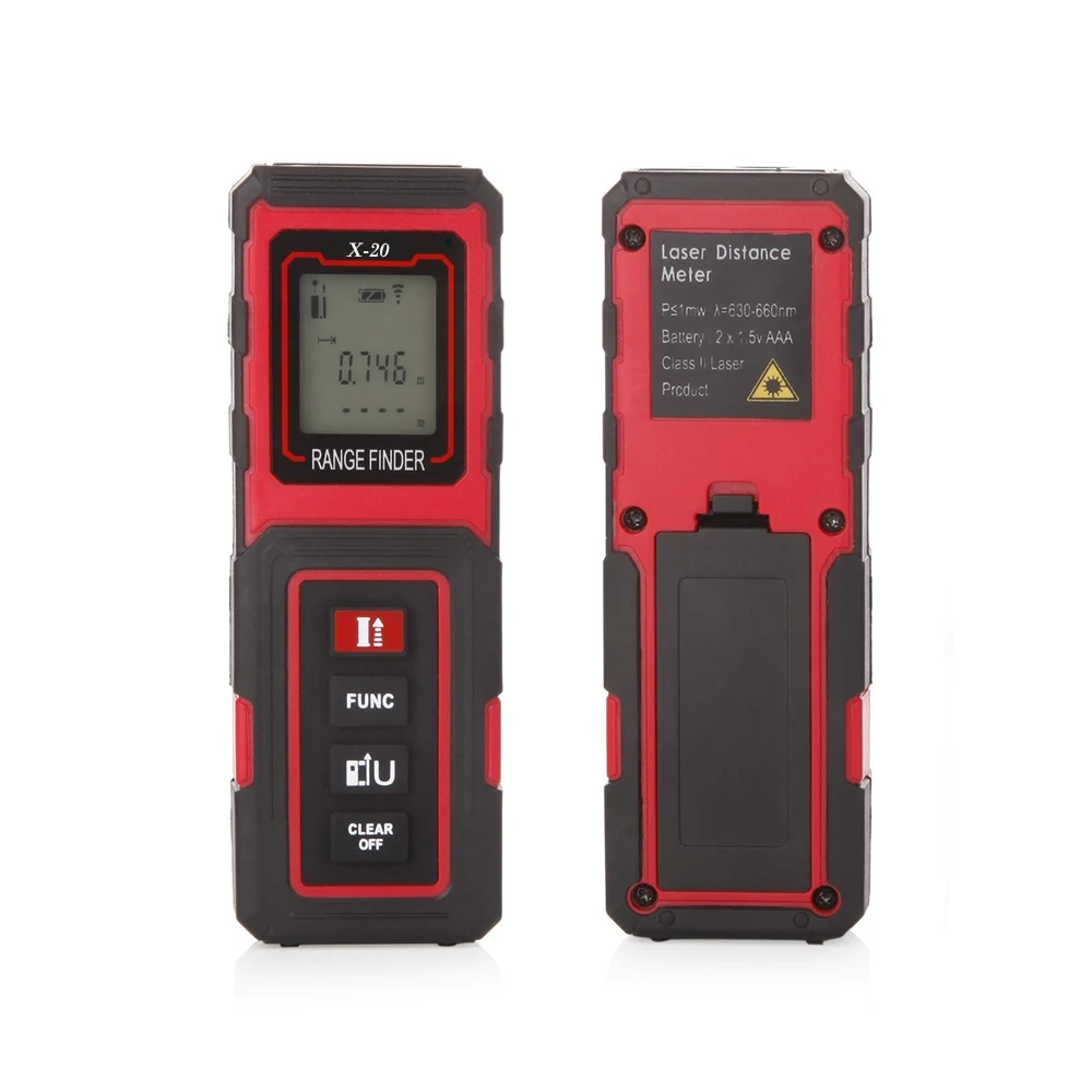 20M Handheld Low Price Laser Mini Economic Measure Distance Meter X-20 ...