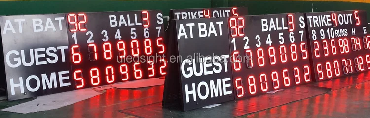 Customized Led Baseball Scoreboard For Sale - Buy Digital Scoreboard ...