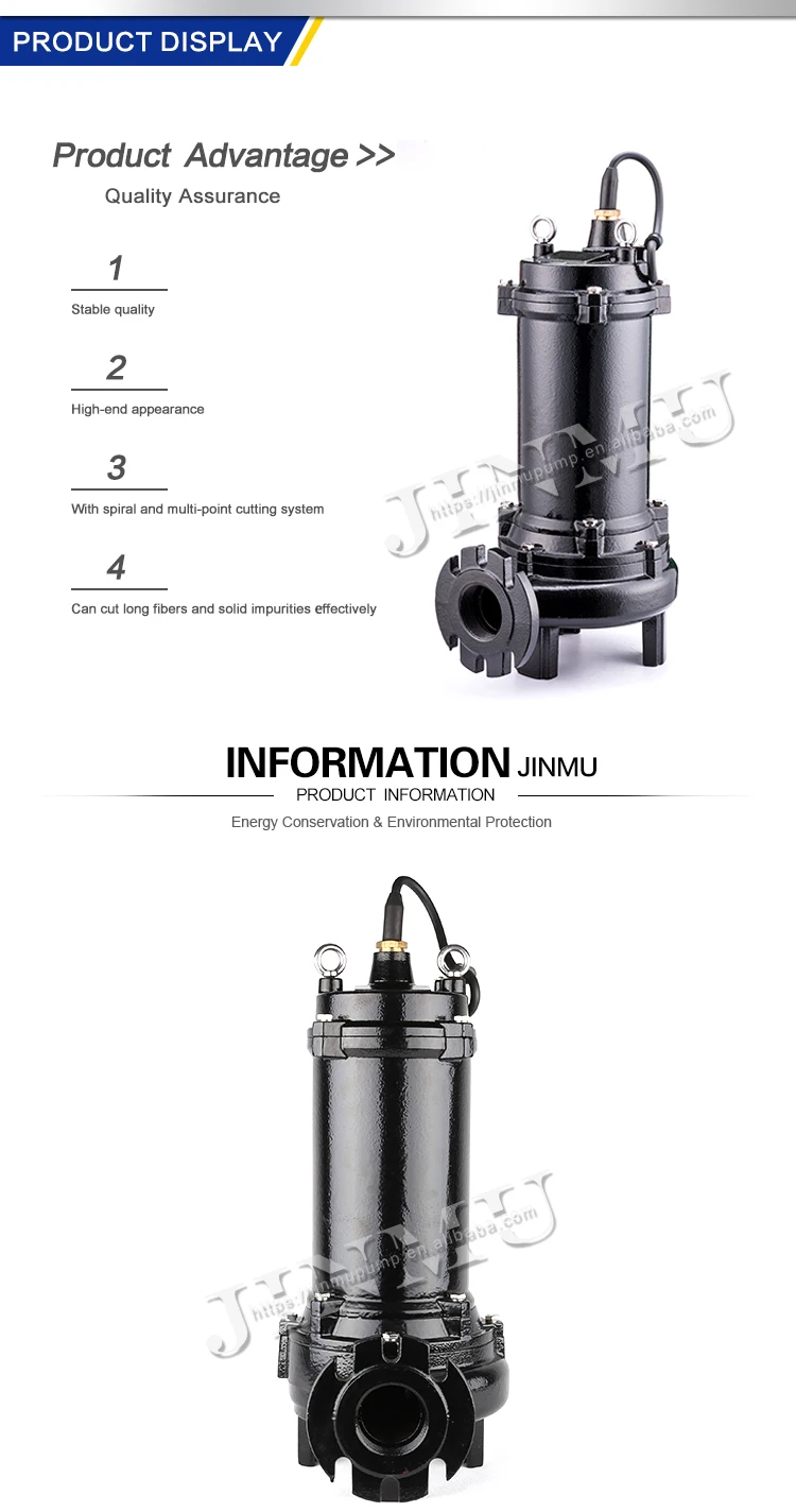 High Pressure Water Pump - Centrifugal 4hp 3kw Submersible