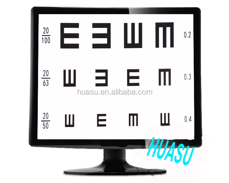 China Eye Test Machine Led Lcd Vision Chart 19 Inch Tft Monitor Square ...