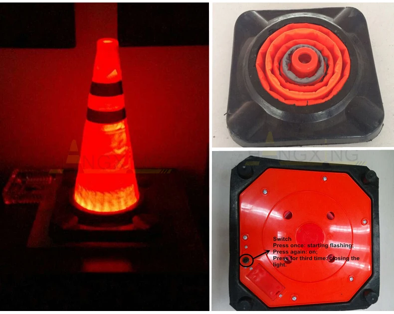 Tc104b Flashing Led Inflatable Traffic Cone - Buy Inflatable Traffic ...